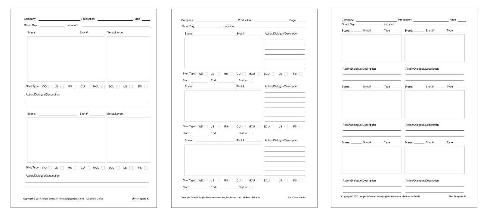 Free Storyboard Templates Master Template